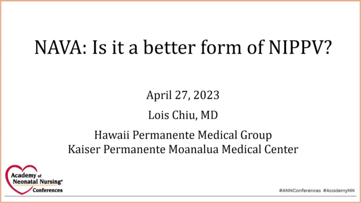 NCC-NIC 1 - Academy of Neonatal Nursing