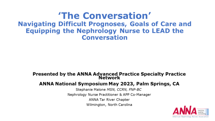 American Nephrology Nurses Association