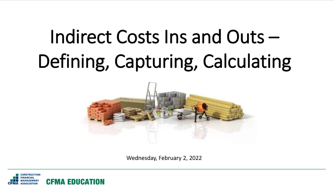 Indirect Costs Ins Outs Defining Capturing Calculating