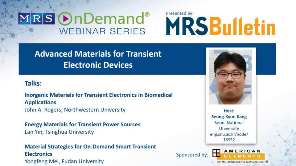 Advanced Materials for Transient Electronic Devices