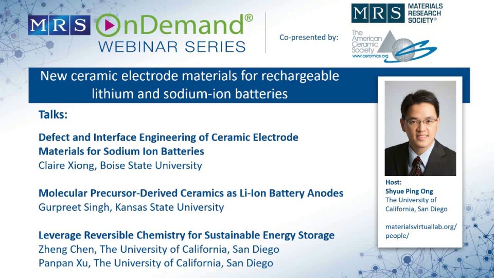 New ceramic electrode materials for rechargeable lithium and sodium-ion ...