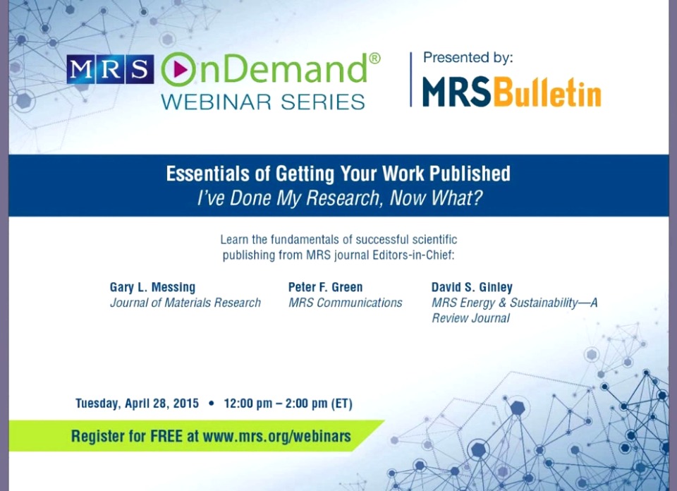 Essentials of Getting Your Work Published