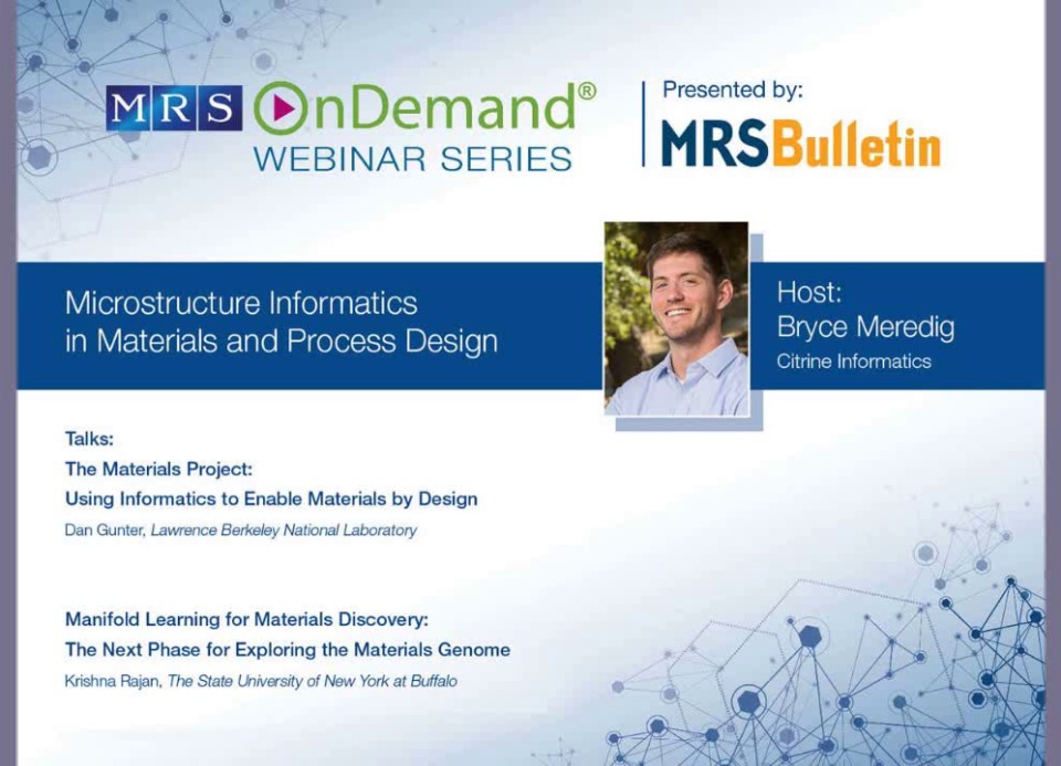Microstructure Informatics In Materials And Process Design