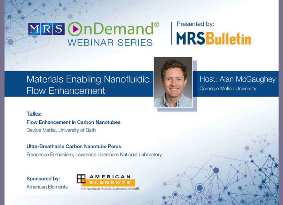 Materials Enabling Nanofluidic Flow Enhancement